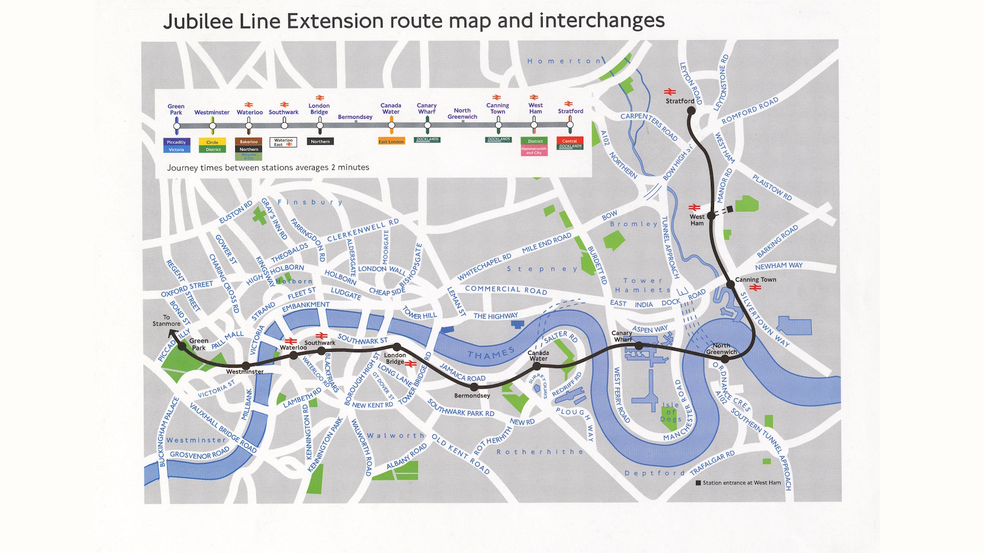 Things to do at Jubilee line stops