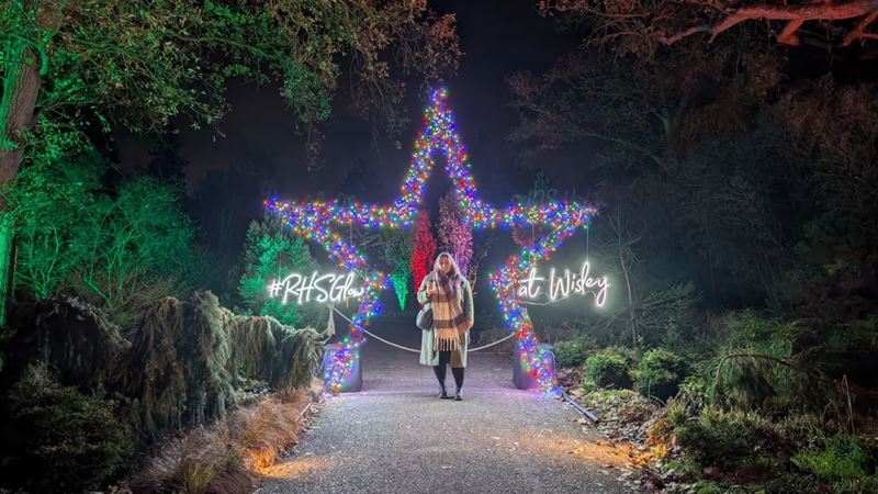 RHS Glow at Wisley review 2025: Festive light trail