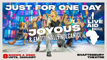 Just For One Day Live Aid Musical Tickets London 2025